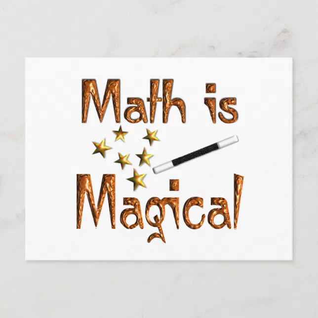 Math is Magical Postcard | Zazzle