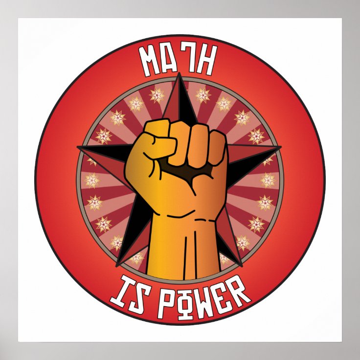 Math Is Power Poster | Zazzle