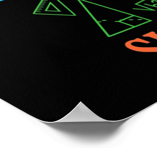 Math Is Superpower Teacher Mathematics Maths Poster | Zazzle