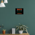 Math Is Superpower Teacher Mathematics Maths Poster | Zazzle