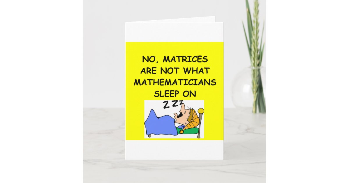 math joke card | Zazzle