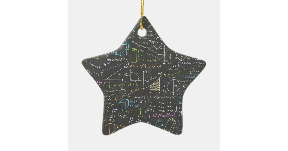 Math Lessons Ceramic Ornament | Zazzle