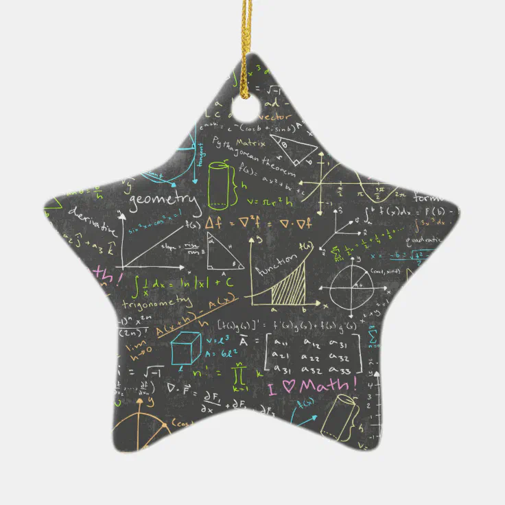 Math Lessons Ceramic Ornament | Zazzle