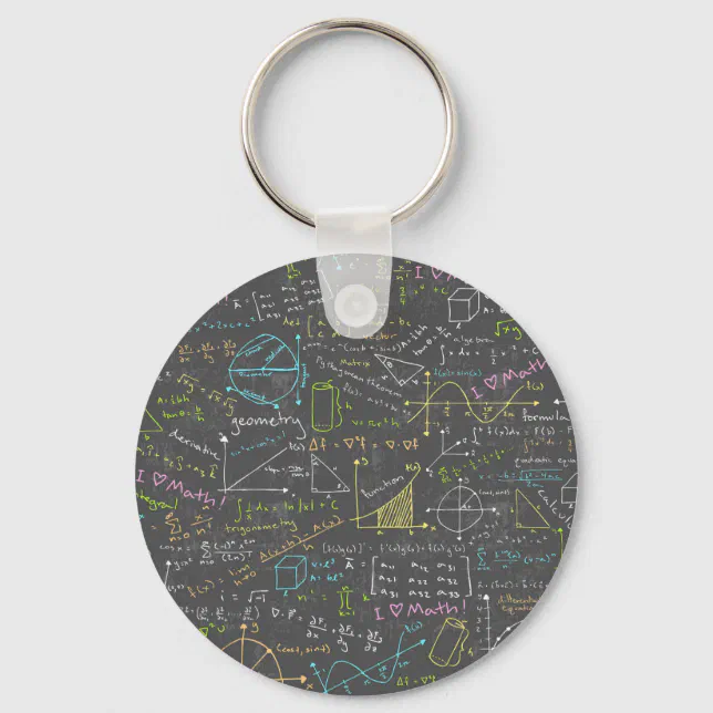 Math Lessons Keychain | Zazzle