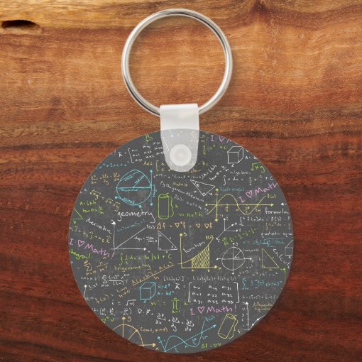 Math Lessons Keychain | Zazzle