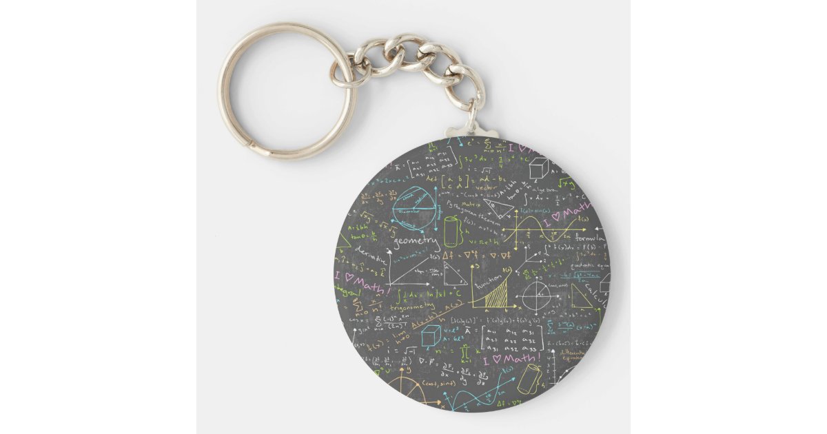 Math Lessons Keychain | Zazzle