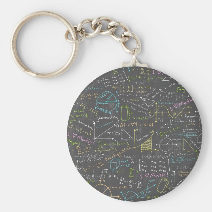 Math Lessons Keychain | Zazzle