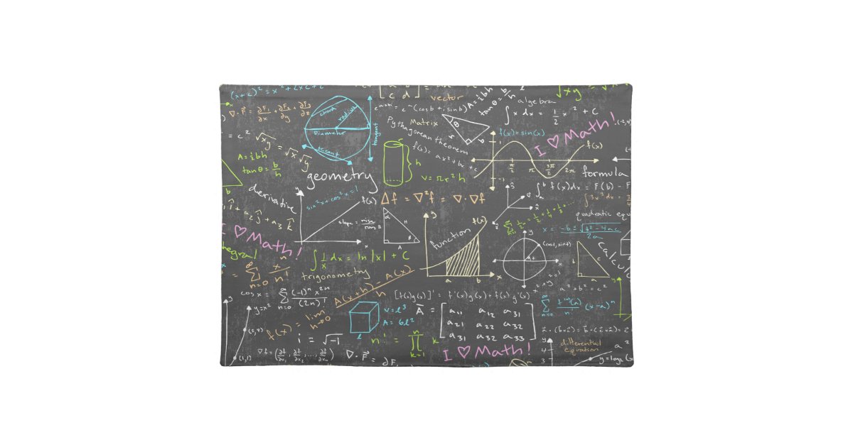 Math Lessons Placemat | Zazzle