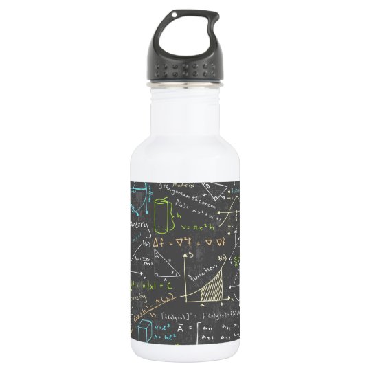 Math Lessons Stainless Steel Water Bottle | Zazzle.com