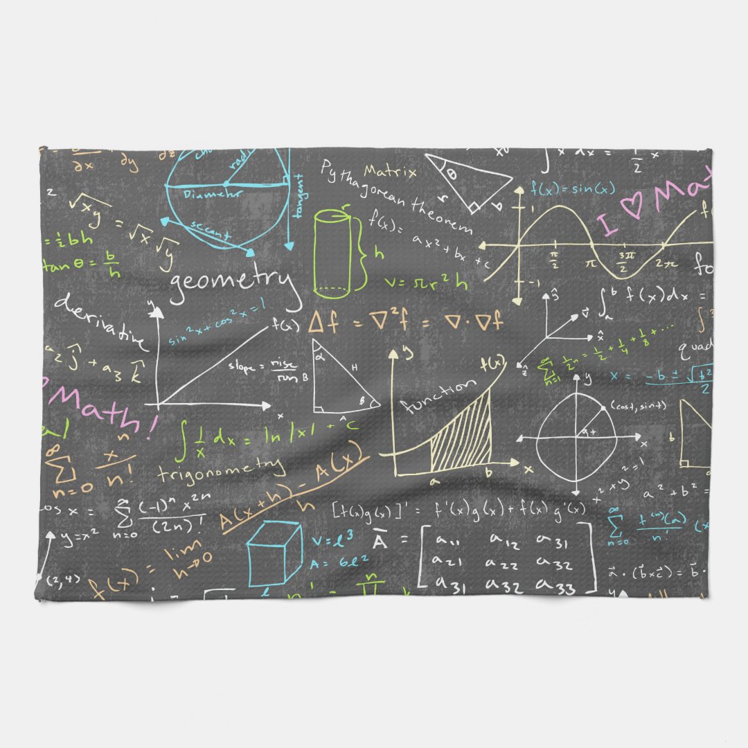 Math Lessons Towel | Zazzle