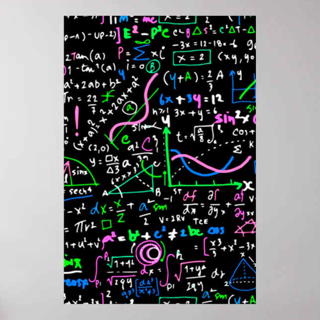 Math linear mathematics education circle poster | Zazzle Math linear mathematics education circle poster | Zazzle
