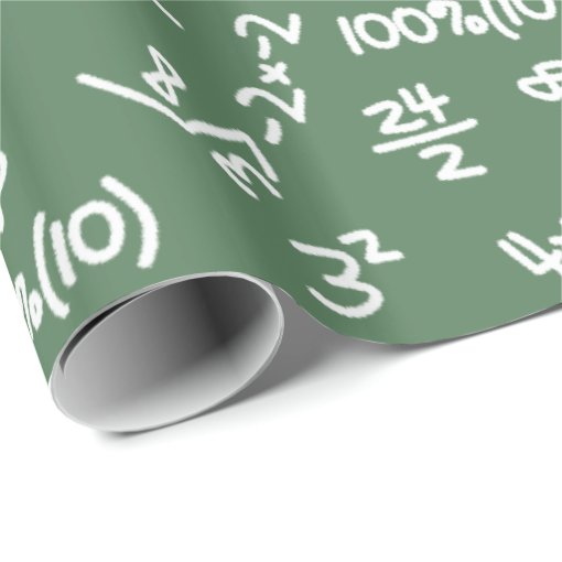 Math Lovers Fun Mathematical Equations Giftwrap Wrapping Paper | Zazzle
