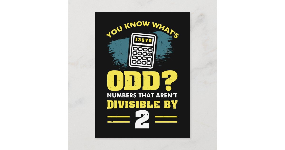 Math Math Teacher Pun Gift Postcard | Zazzle