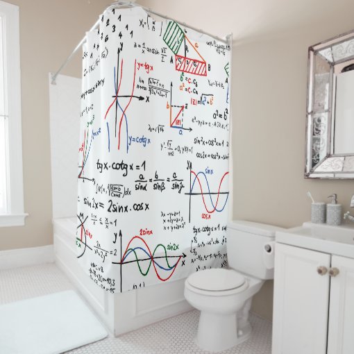Math Mathematic Mathematician Shower Curtain | Zazzle