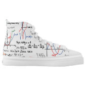 Math Mathematics High-Top Sneakers | Zazzle