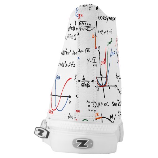 Math Mathematics High-Top Sneakers | Zazzle