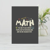 Math Mathematics Math Teacher Gift Invitation | Zazzle