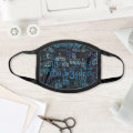 Math Mathematics Numbers Fractions Pattern Face Mask | Zazzle