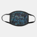 Math Mathematics Numbers Fractions Pattern Face Mask | Zazzle