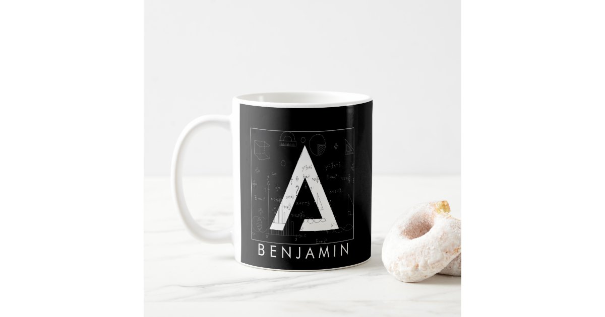 Math Monogram - Delta Symbol Coffee Mug | Zazzle