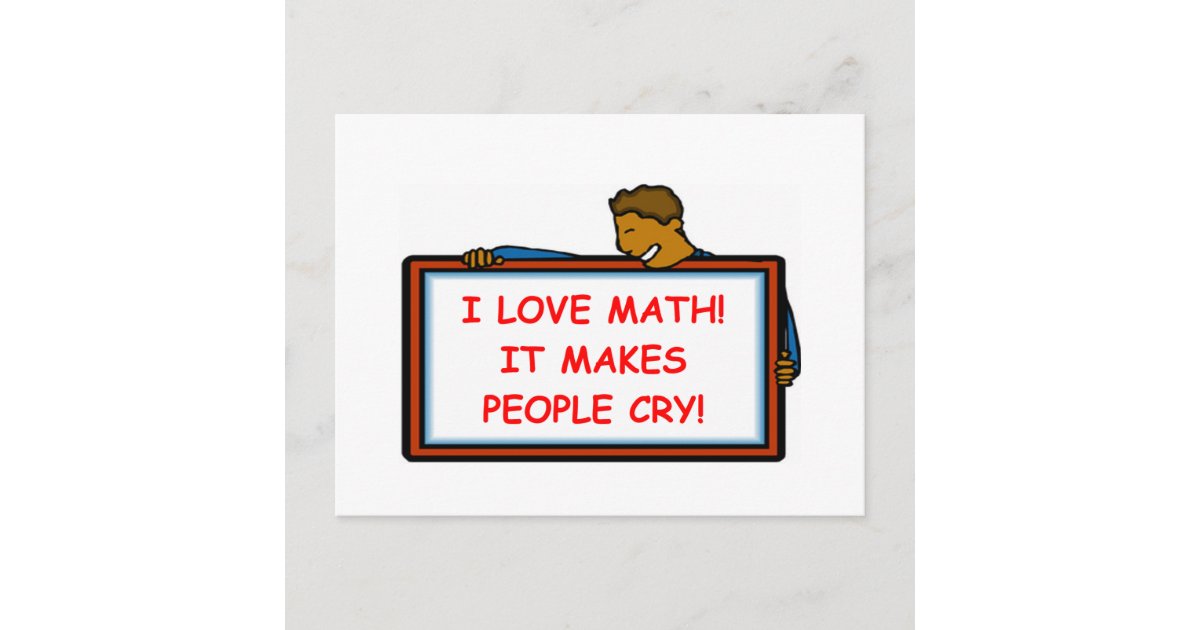 math postcard | Zazzle