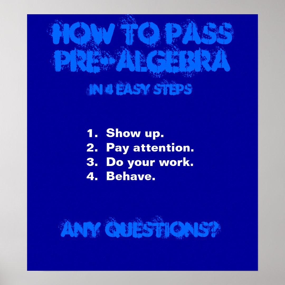 math poster | Zazzle