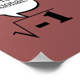 Math poster-irrational and real numbers poster | Zazzle