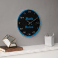 Math Problem Classroom Clock - Math Rules | Zazzle