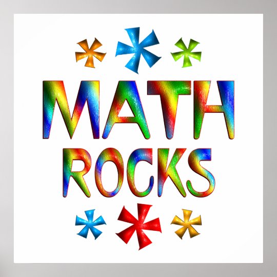 MATH ROCKS POSTER | Zazzle.com