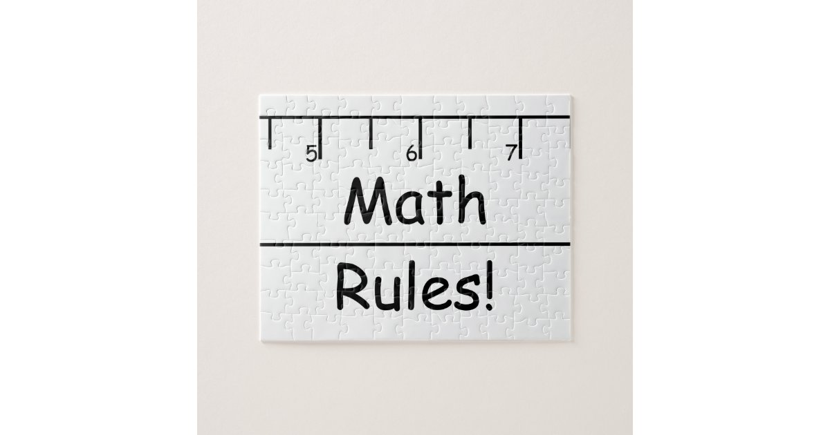 Math Rules! Jigsaw Puzzle | Zazzle