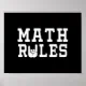 Math Rules Poster | Zazzle