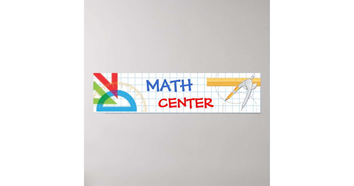 Math School Banner Poster | Zazzle
