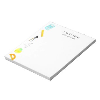 Math school teacher gift notepad | Zazzle