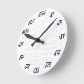 Math Square Root Round Clock | Zazzle