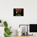 Math Subject Counts Mathematic Maths Teacher Poster | Zazzle