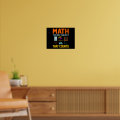 Math Subject Counts Mathematic Maths Teacher Poster | Zazzle