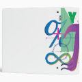 math symbols notebook 3 ring binder | Zazzle
