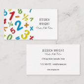 Math Teacher Accountant Business Card | Zazzle