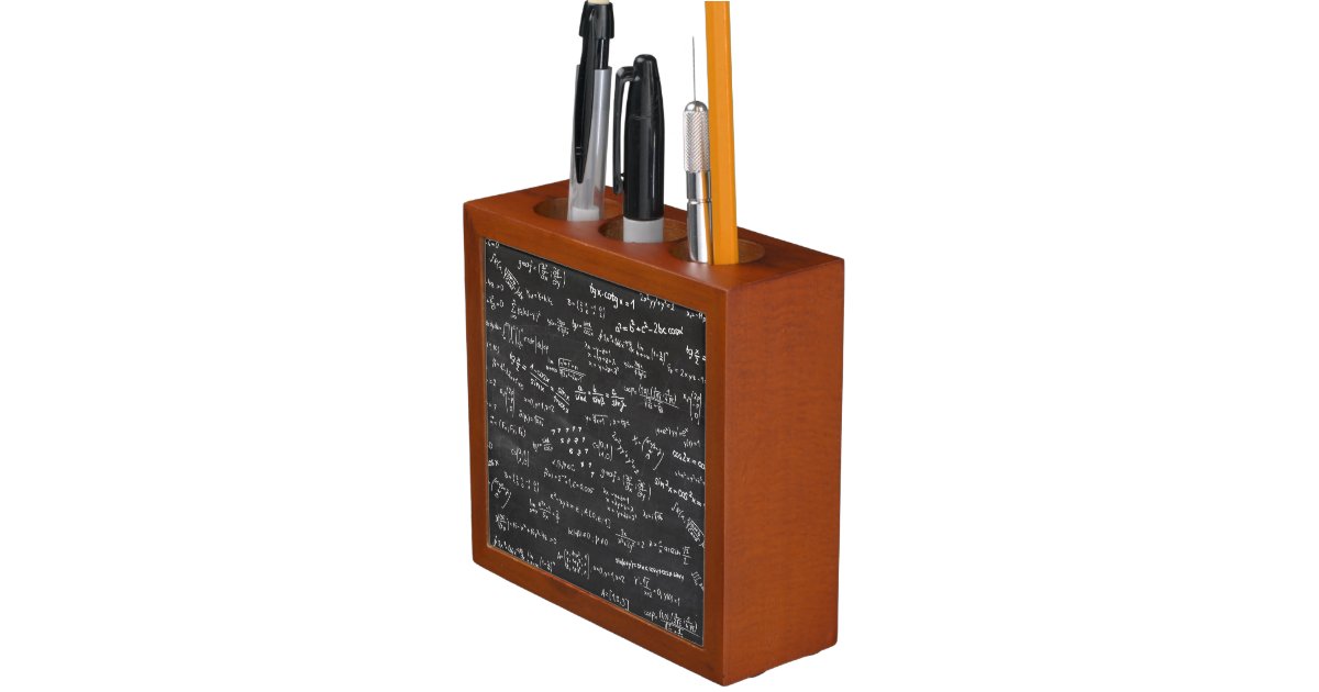 Math Teacher Appreciation Formulas And Numbers Pencil Holder | Zazzle