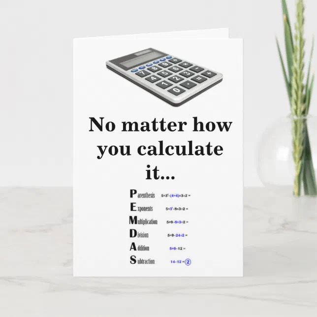 Math Teacher Appreciation Thank You Card | Zazzle