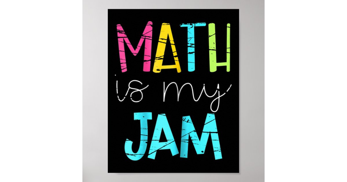 Math Teacher Back To School Poster | Zazzle