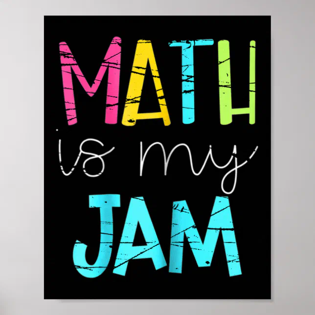 Math Teacher Back To School Poster | Zazzle