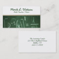 Math Teacher Business Card | Zazzle