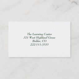 Math Teacher Business Card | Zazzle