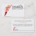 Math Teacher Business card | Zazzle