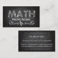 Math Teacher Business Card | Zazzle