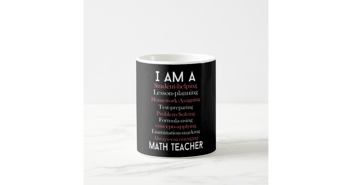 Math teacher coffee mug | Zazzle