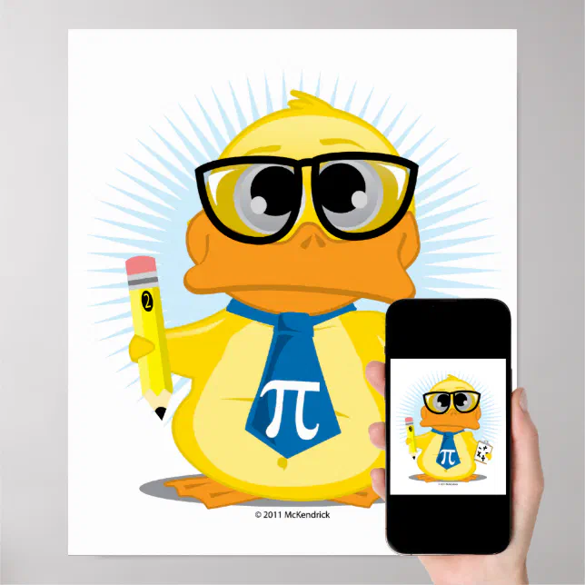 Math Teacher Duck Poster | Zazzle