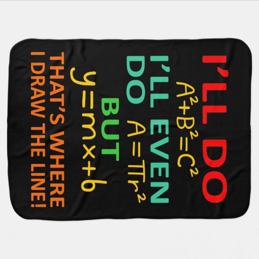 Math Teacher Equation Mathematics Maths Student Baby Blanket | Zazzle