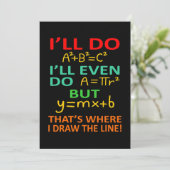 Math Teacher Equation Mathematics Maths Student Thank You Card | Zazzle
